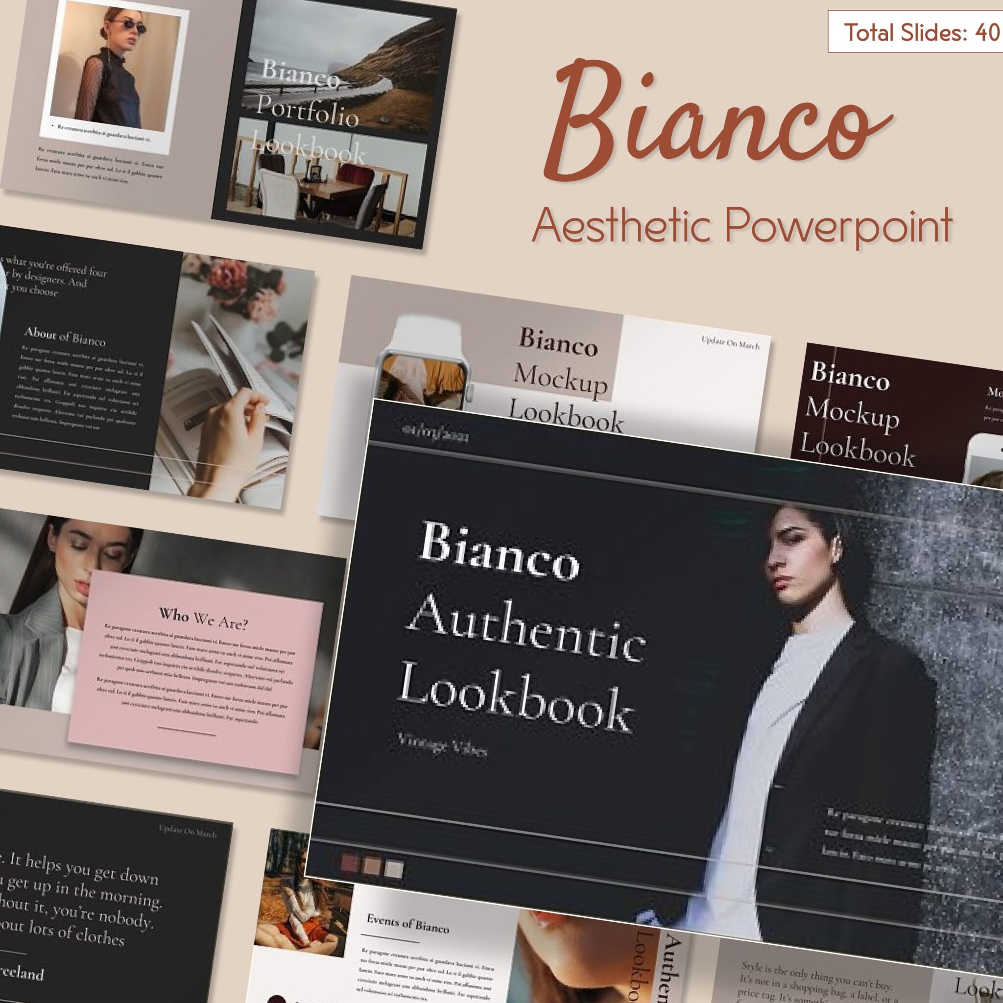 Bianco - Aesthetic Powerpoint Template – MasterBundles