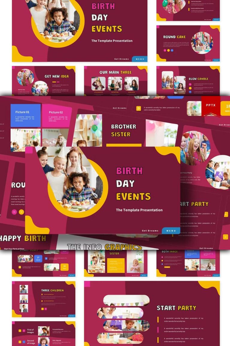 Birth Day Events Powerpoint Template – MasterBundles