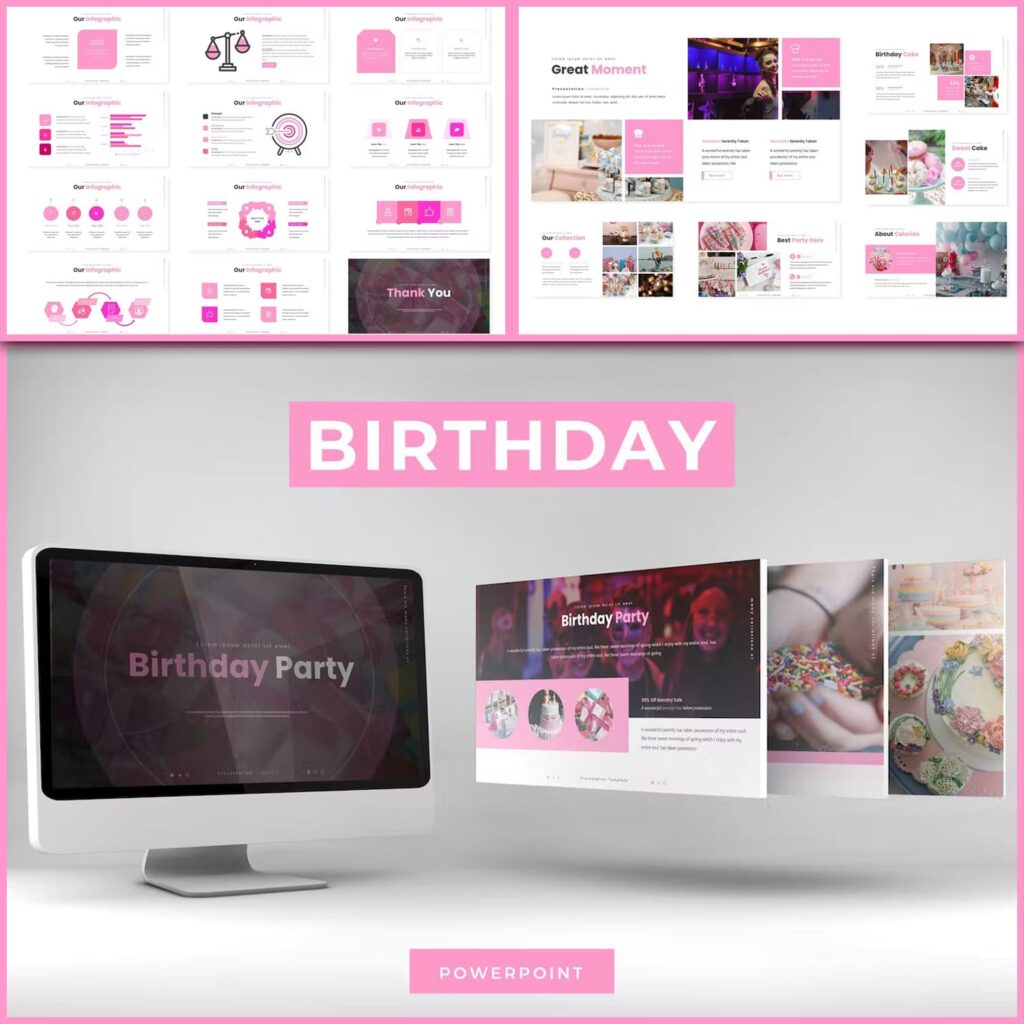 Birthday Party - Powerpoint Template 150 Slides – MasterBundles