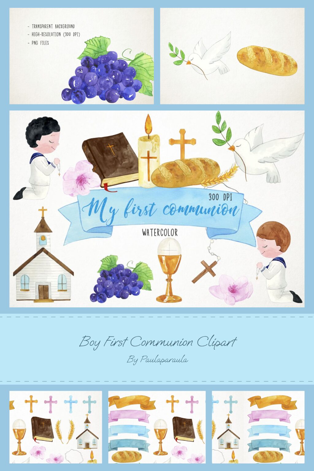 Boy First Communion Clipart – MasterBundles