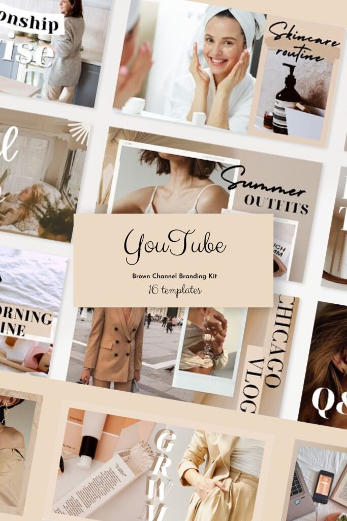 Brown YouTube Channel Branding Kit – MasterBundles