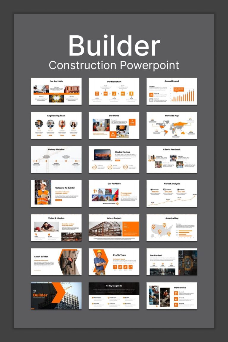 Builder - Construction Powerpoint – MasterBundles