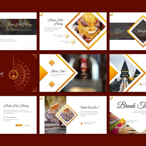 Hindu Holi - Powerpoint Template | Master Bundles