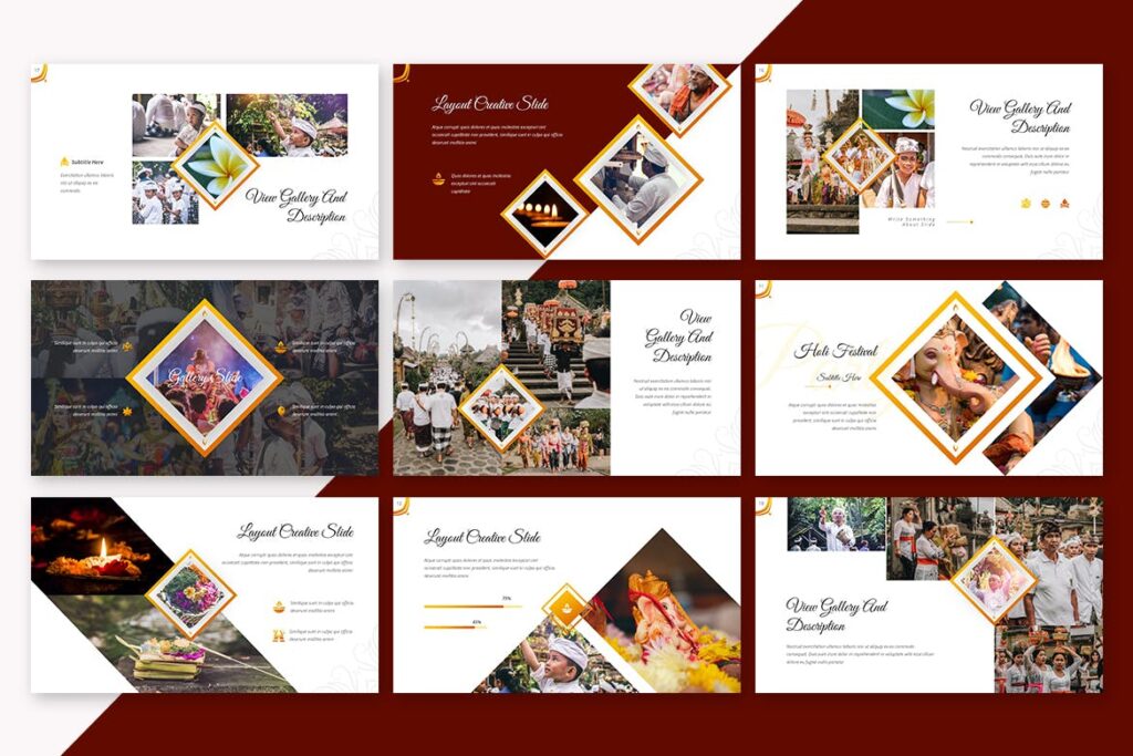 Hindu Holi - Powerpoint Template – MasterBundles