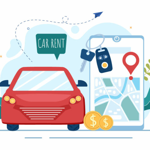 15 Car Rental Illustration | MasterBundles