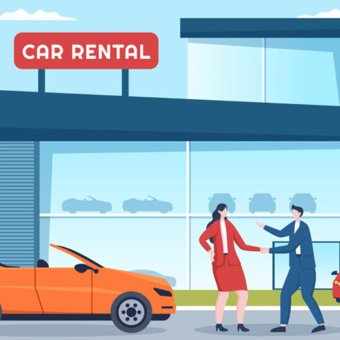 15 Car Rental Illustration | MasterBundles
