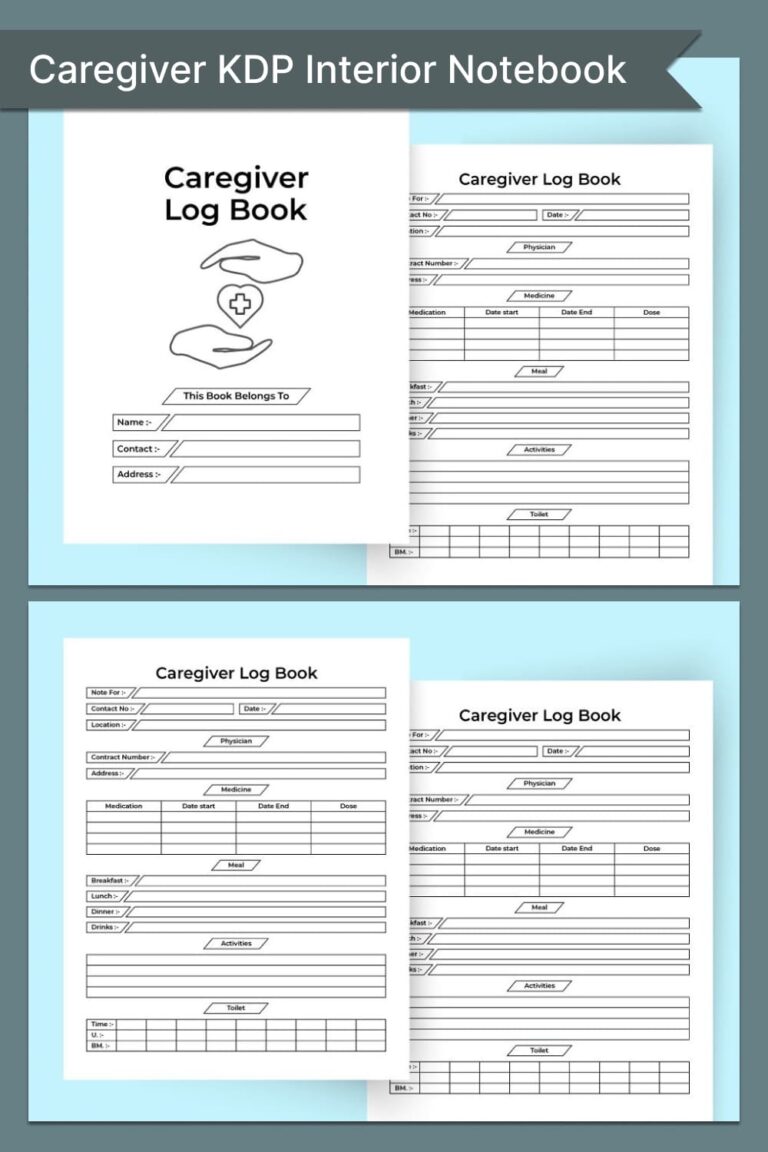 Caregiver KDP Interior Notebook – MasterBundles