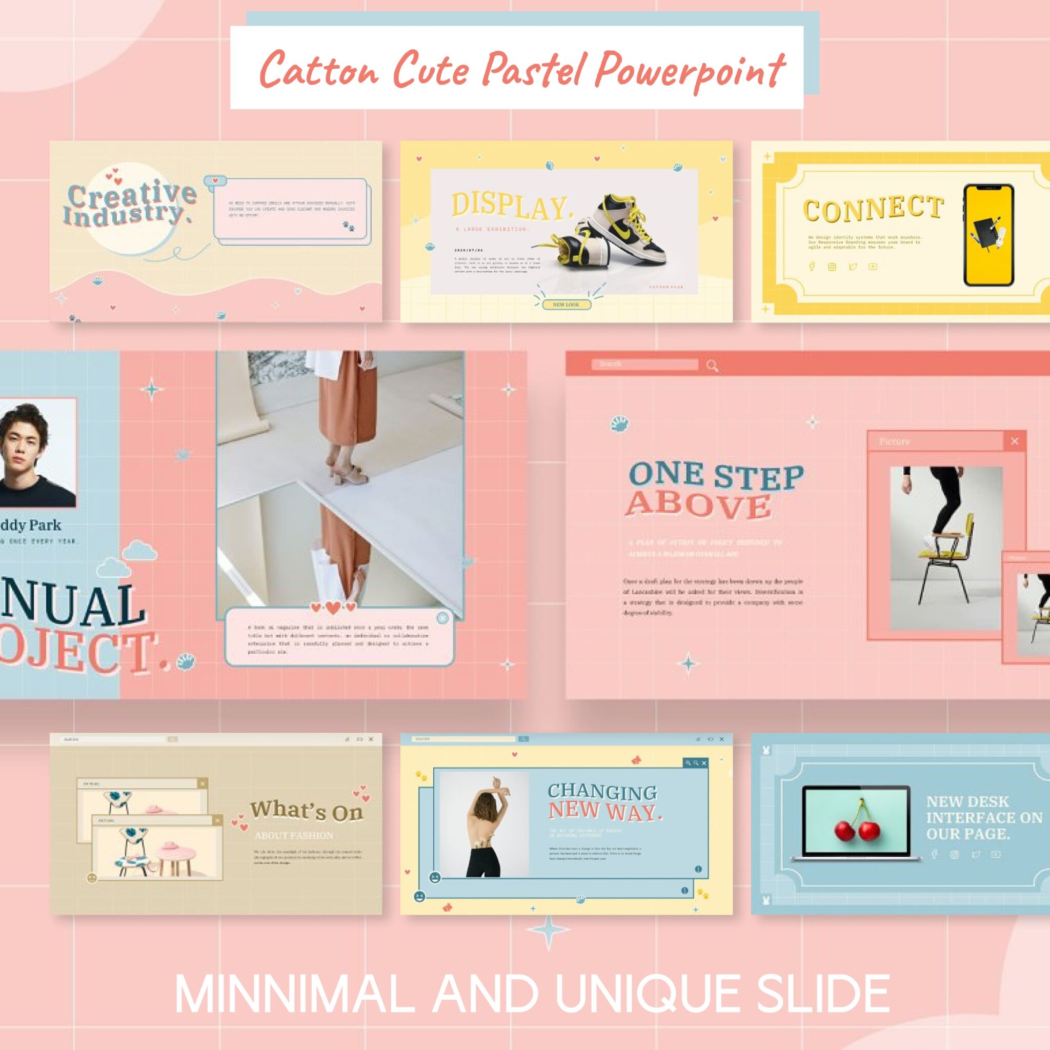 Catton Cute Pastel Powerpoint – MasterBundles