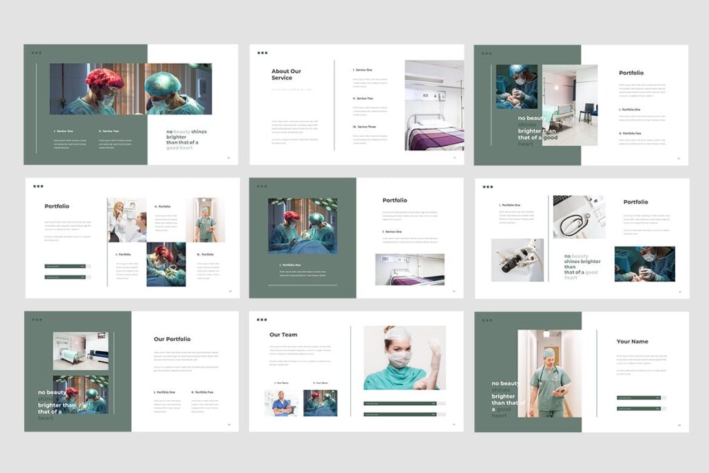 Placie - Medical Surgery Powerpoint Template – MasterBundles