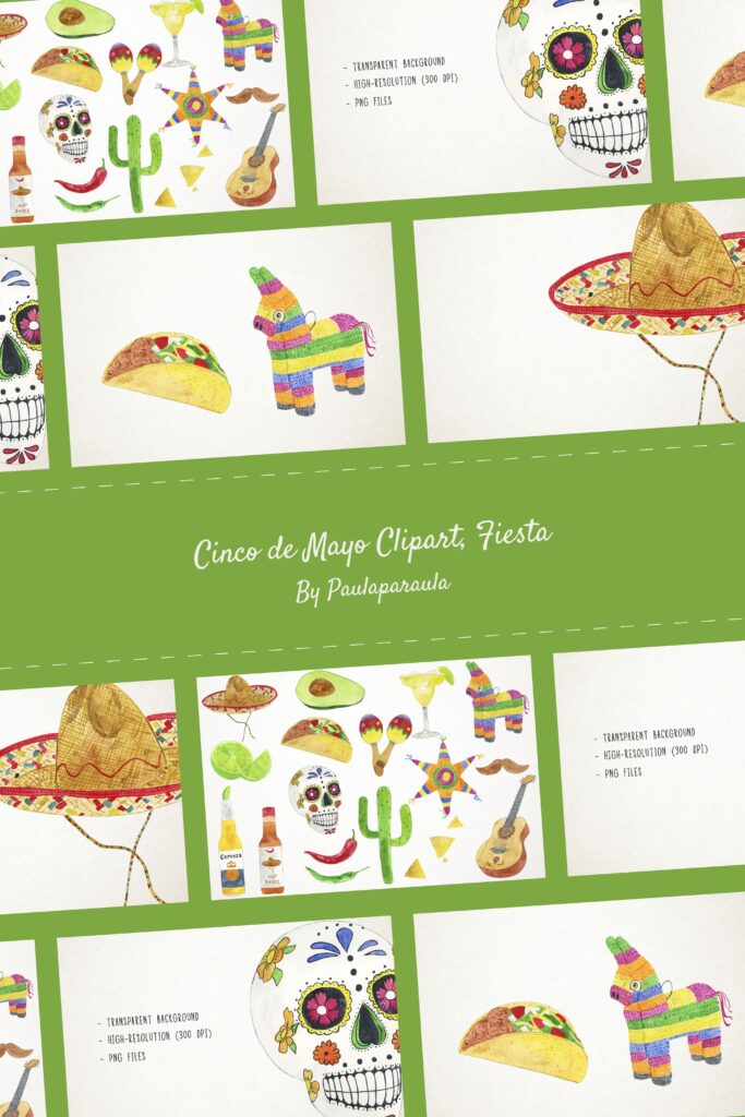 Cinco de Mayo Fiesta Clipart – MasterBundles