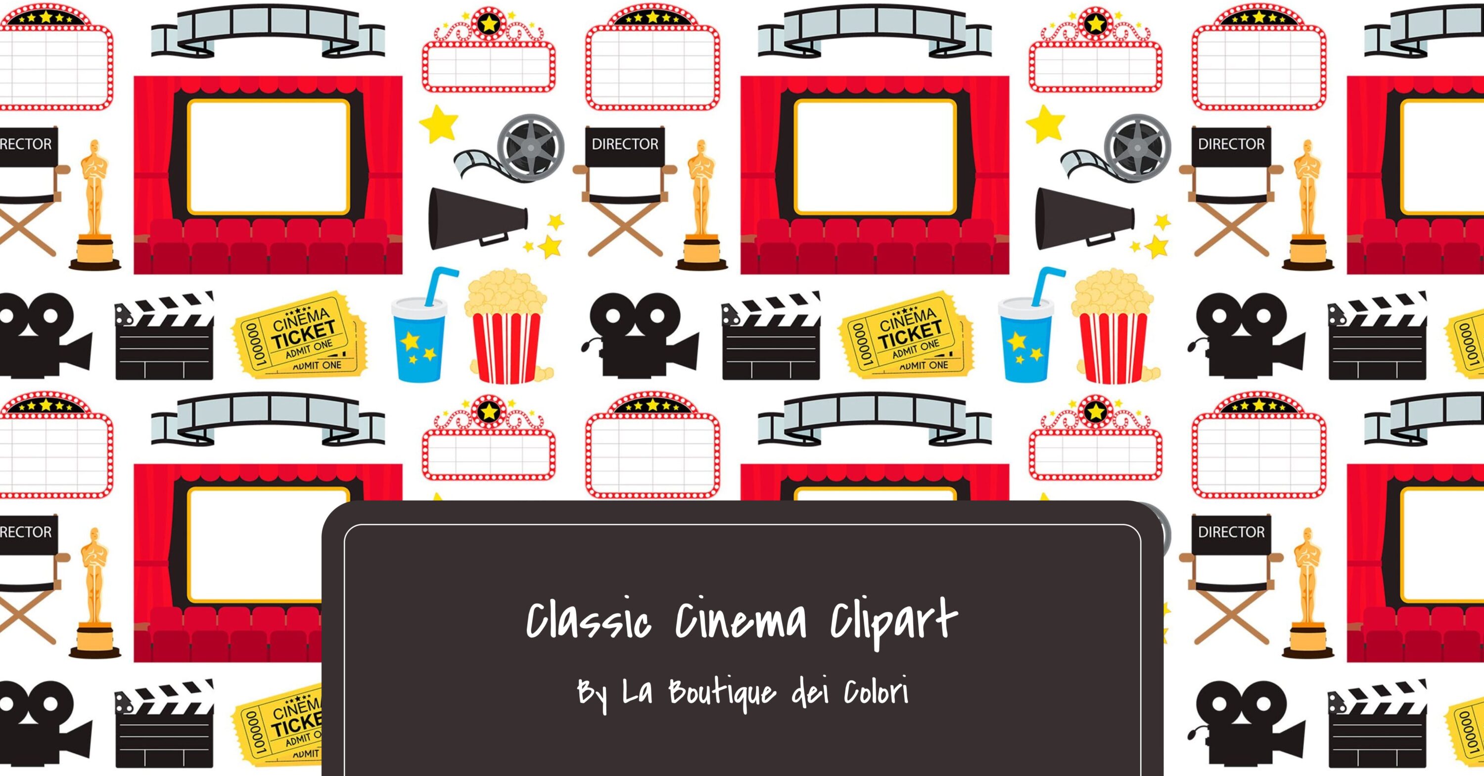 Classic Cinema Clipart – MasterBundles