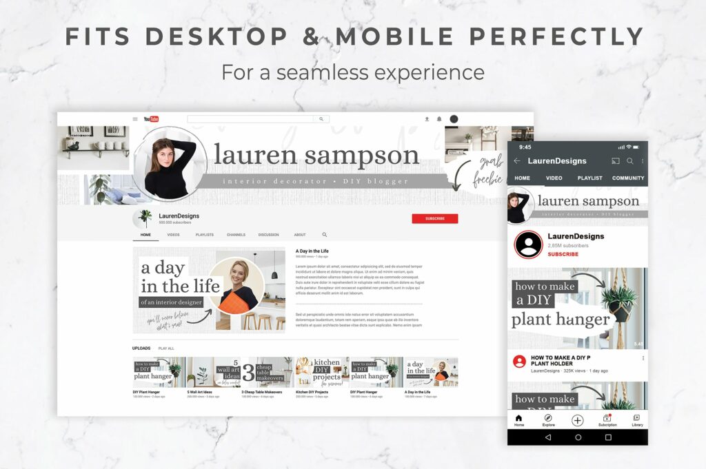 Youtube Channel Starter Kit for Canva – MasterBundles