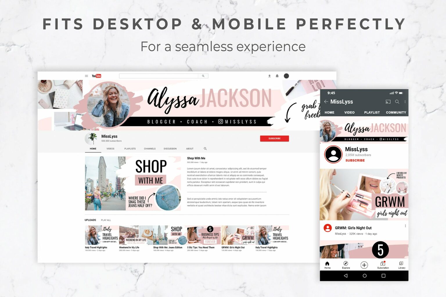 Starter Kit for Youtube Channel for Canva – MasterBundles
