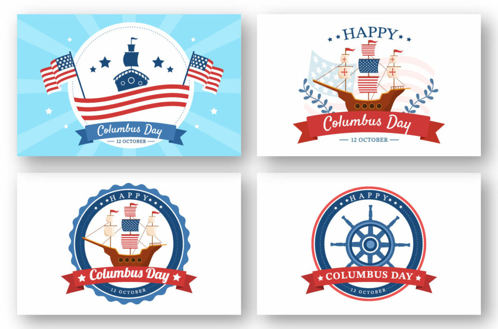 17 Happy Columbus Day National Holiday Illustration - MasterBundles