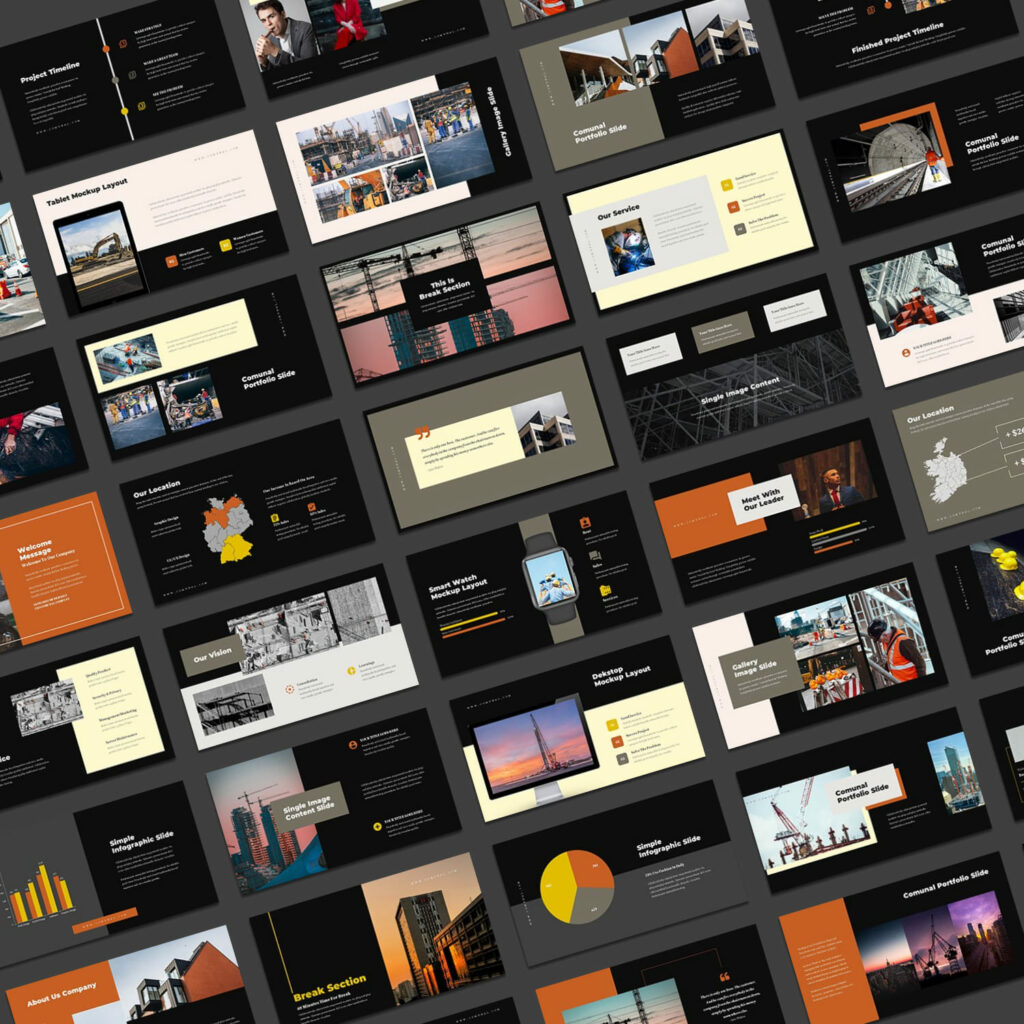 Comunal: Construction Powerpoint – MasterBundles