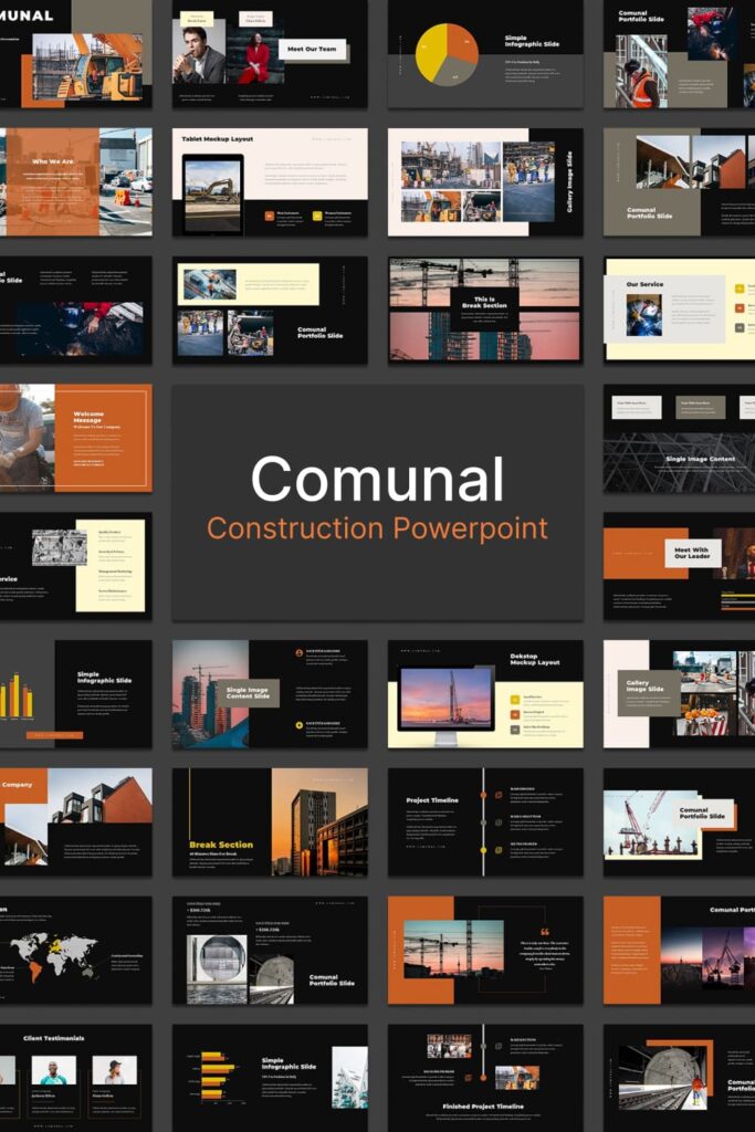 Comunal: Construction Powerpoint – MasterBundles