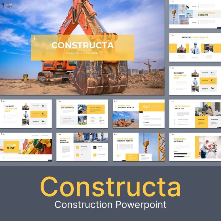 Constructa - Construction Powerpoint Template – MasterBundles