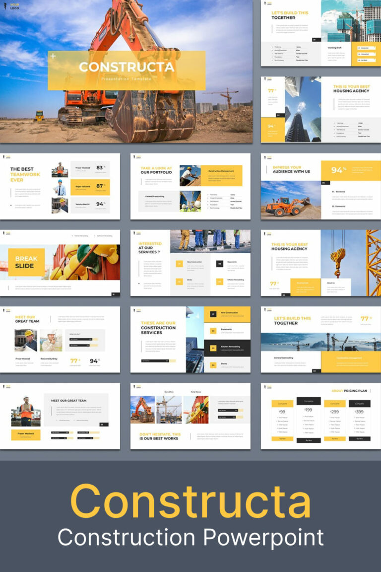 Constructa - Construction Powerpoint Template – MasterBundles