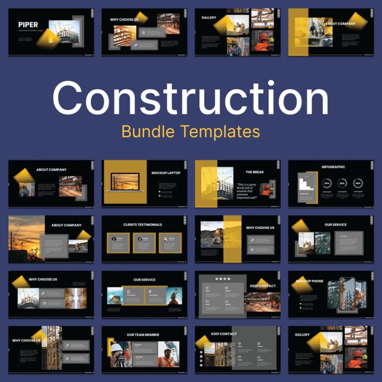 Constructa - Construction Powerpoint Template – MasterBundles