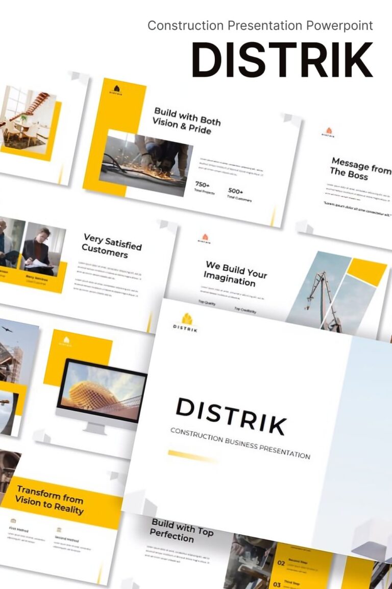Construction Presentation Powerpoint – MasterBundles