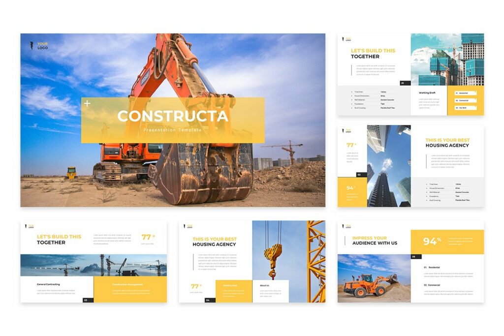 Constructa - Construction Powerpoint Template – MasterBundles