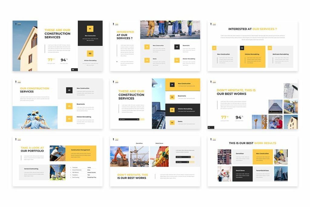 Constructa - Construction Powerpoint Template – MasterBundles