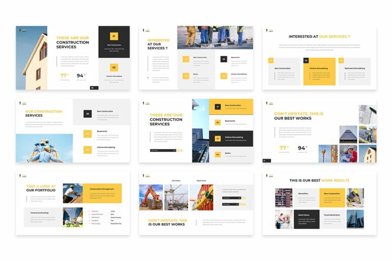 Constructa - Construction Powerpoint Template – MasterBundles