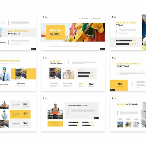 Constructa - Construction Powerpoint Template | Master Bundles