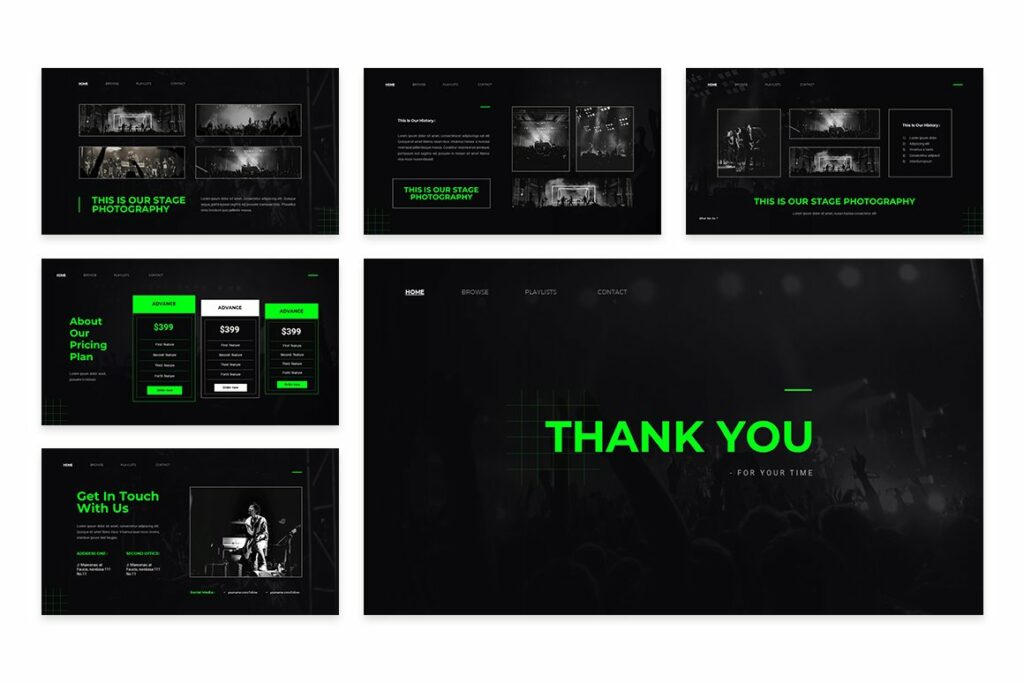 Distortion - Music Powerpoint – MasterBundles