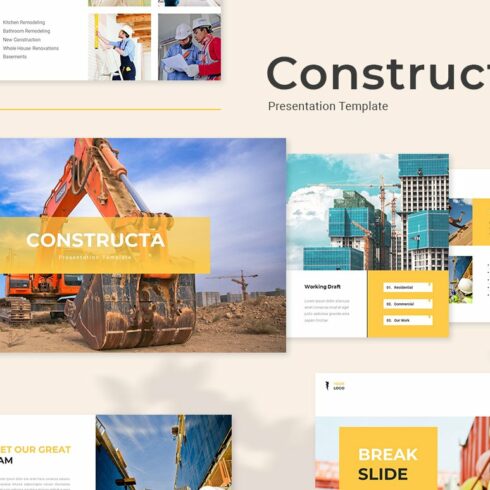 Constructa - Construction Powerpoint Template | Master Bundles