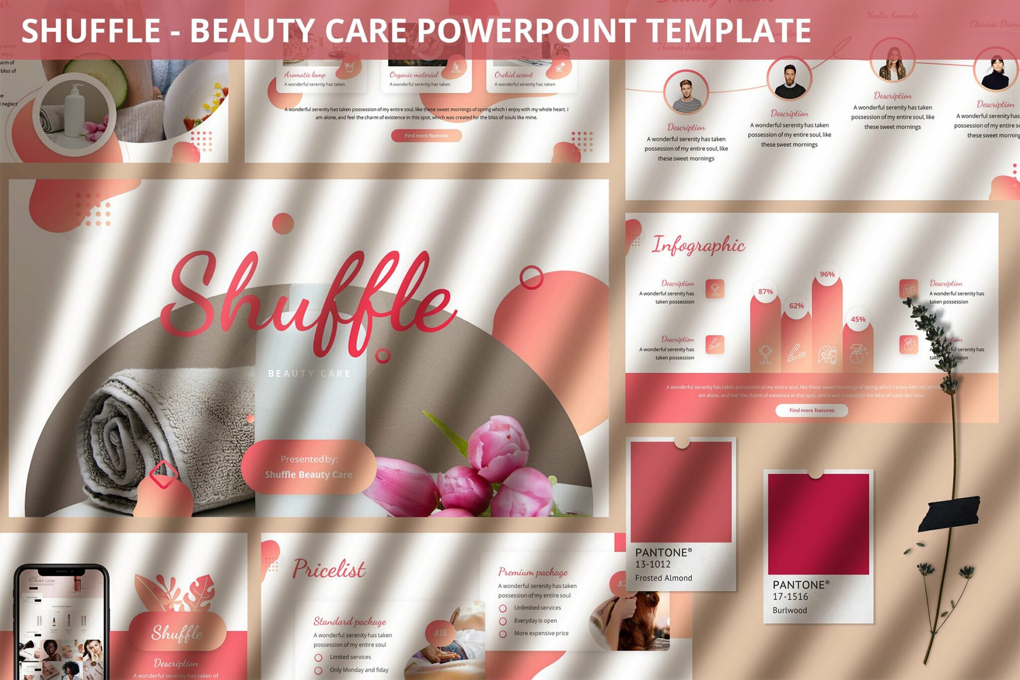Shuffle - Beauty Care Powerpoint – MasterBundles