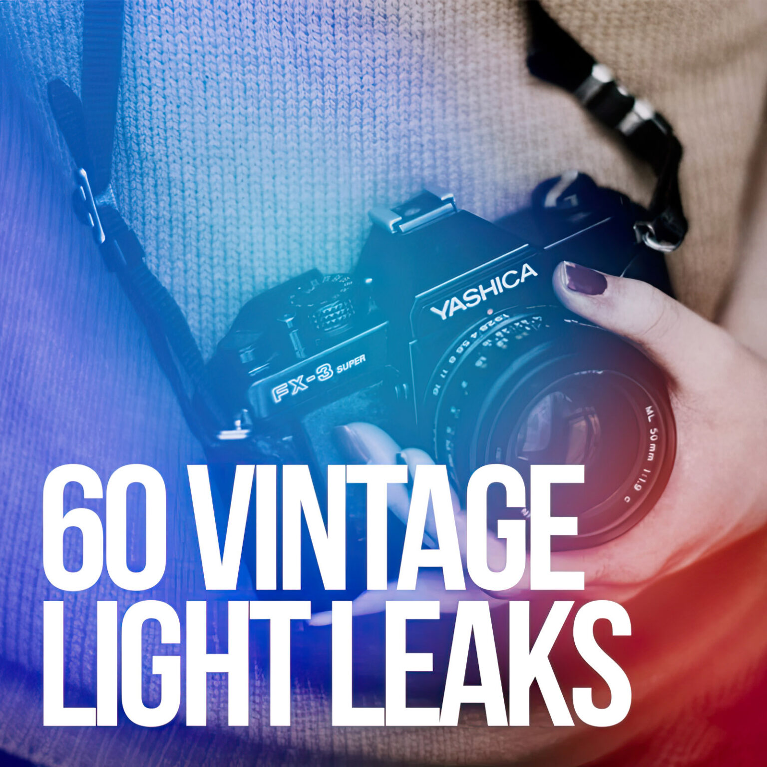 60 Vintage Light Leaks - MasterBundles