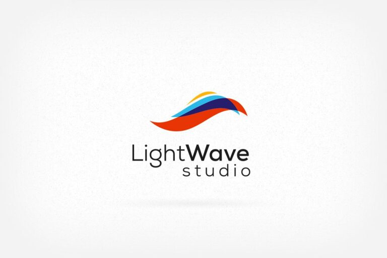 Light Wave Logo | MasterBundles