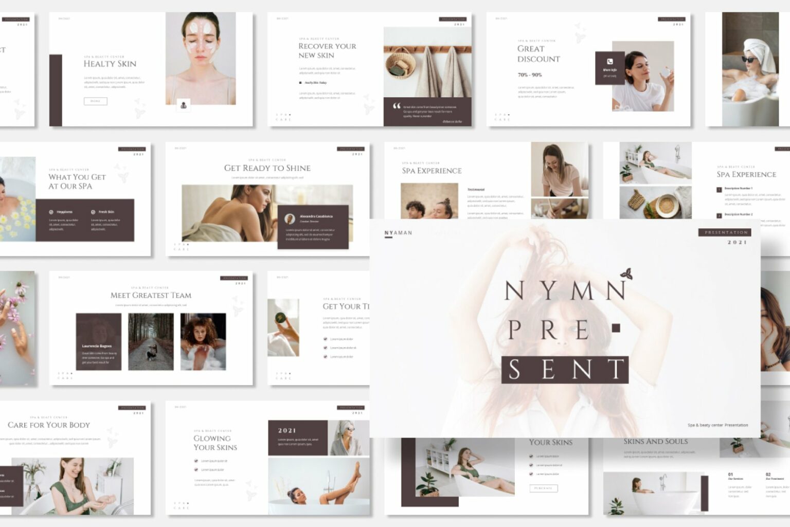 Spa & Beauty Center Powerpoint – MasterBundles