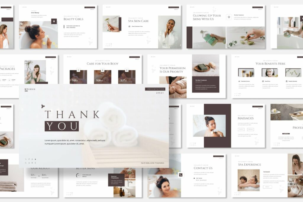 Spa & Beauty Center Powerpoint – MasterBundles