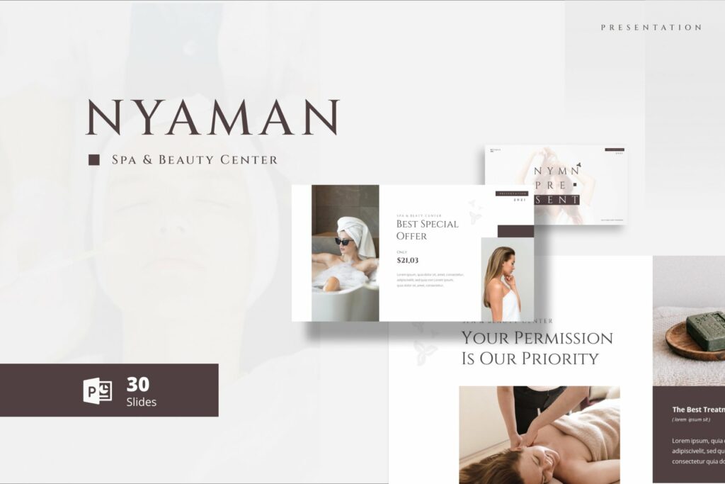 Spa & Beauty Center Powerpoint – MasterBundles