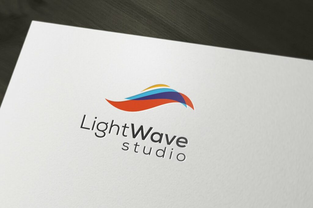 Light Wave Logo | MasterBundles