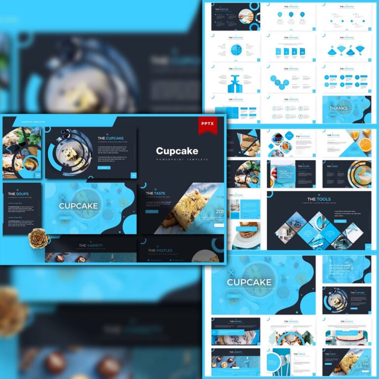 Cupcake Powerpoint Template – MasterBundles