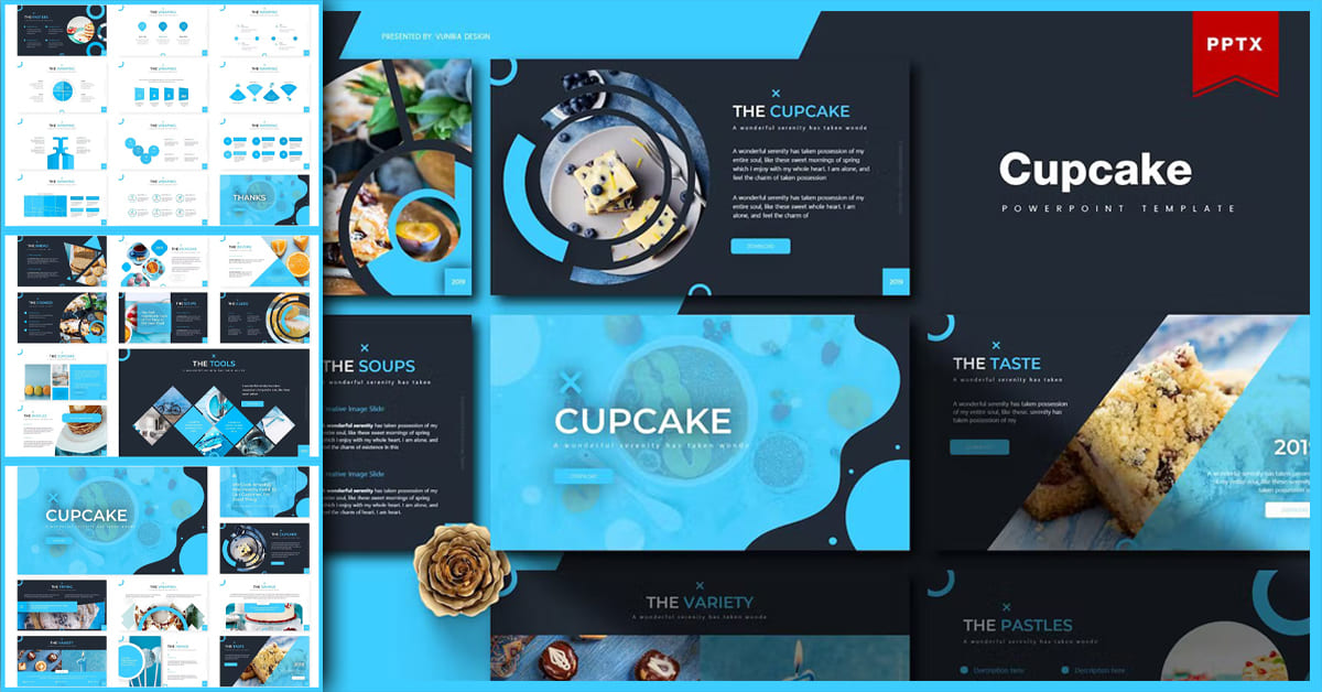 Cupcake Powerpoint Template – MasterBundles