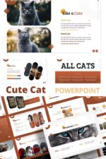 Cute Cat Powerpoint Template – MasterBundles