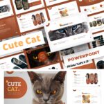 Cute Cat Powerpoint Template – MasterBundles
