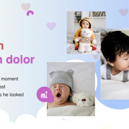 Cute Baby Google Slides Theme | Master Bundles