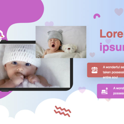 Cute Baby Google Slides Theme | Master Bundles