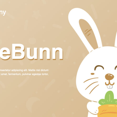 Cute Bunny Presentation Template | MasterBundles
