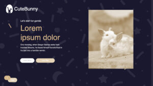 Cute Bunny Presentation Template – MasterBundles