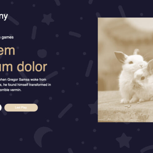 Cute Bunny Presentation Template | MasterBundles