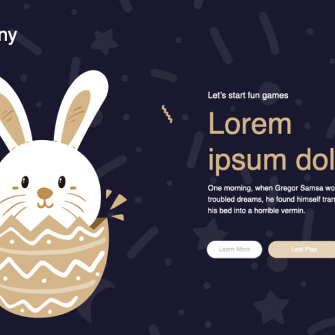 Cute Bunny Presentation Template | MasterBundles