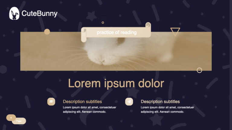 Cute Bunny Presentation Template – MasterBundles