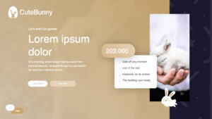 Cute Bunny Presentation Template – MasterBundles