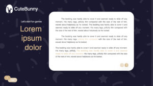 Cute Bunny Presentation Template – MasterBundles